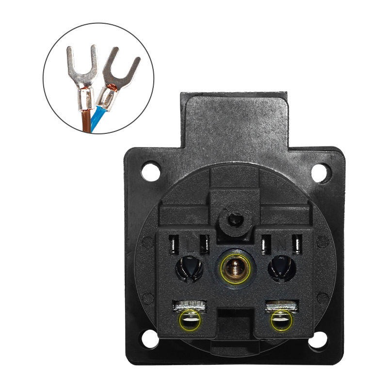 E-013 16A 250V IP54 Waterproof European Standard Socket Type F Shuko EU ...